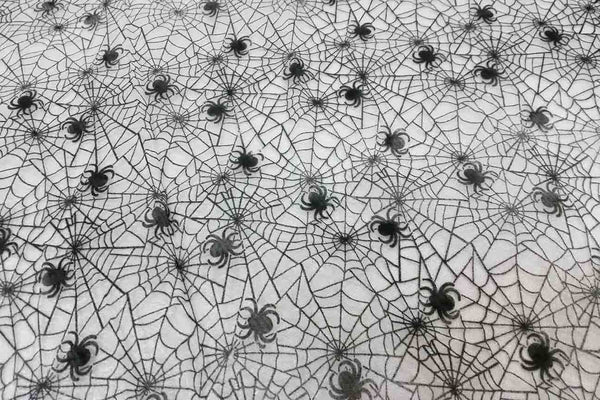 Spider Flocking Organza | Rainbow Fabrics Sydney