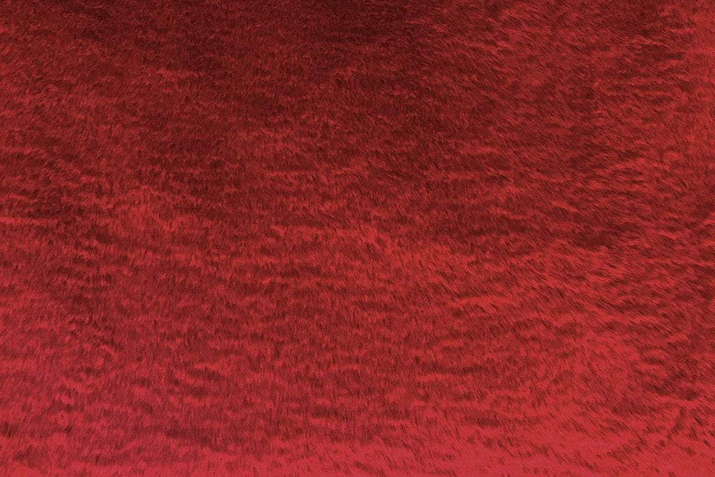 Red Rabbit Faux Fur | Rainbow Fabrics Sydney