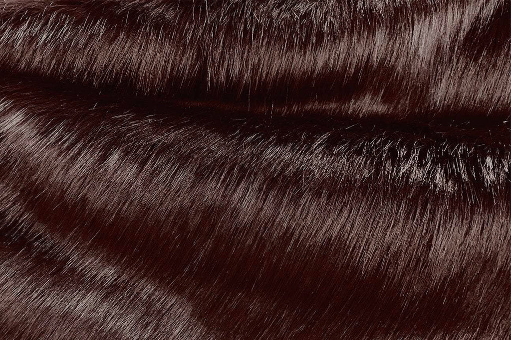 Dark Brown Shiny Faux Fur | Rainbow Fabrics Sydney