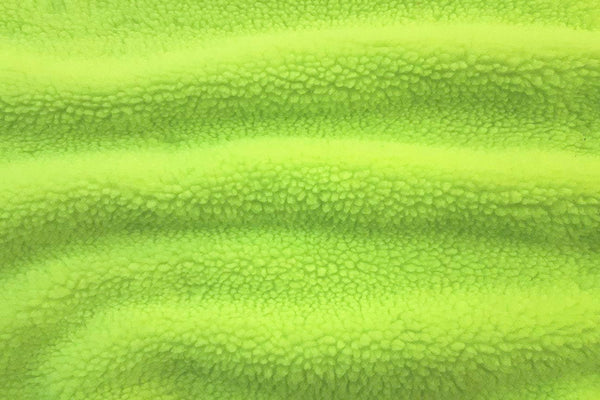Neon Green Sherpa | Rainbow Fabrics Sydney